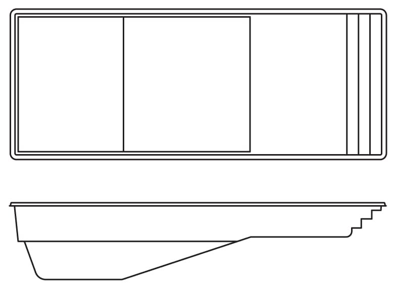 Discover the Elegant Ascent Fiberglass Pool - Halton Pool Guys Inc