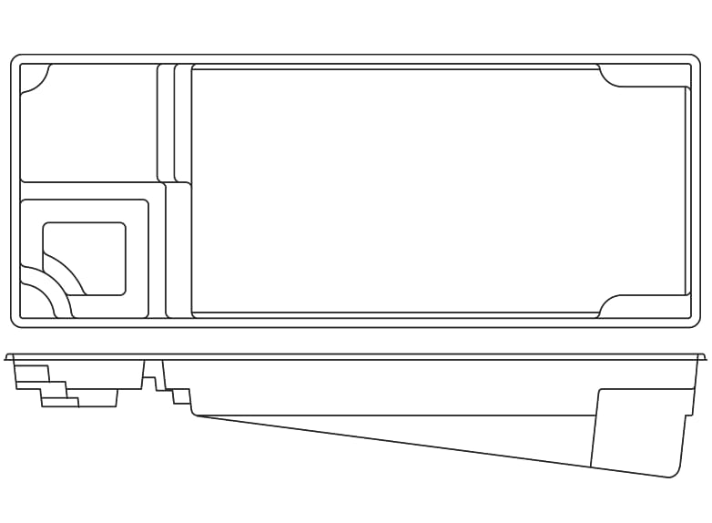Luxurious Hampton Fiberglass Pool for Your Backyard - Halton Pool Guys Inc
