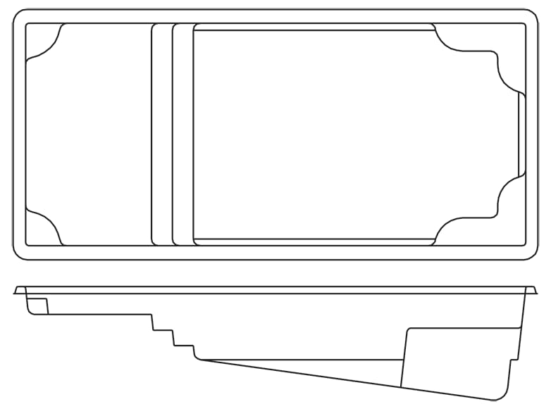 Luxurious Hampton Fiberglass Pool for Your Backyard - Halton Pool Guys Inc